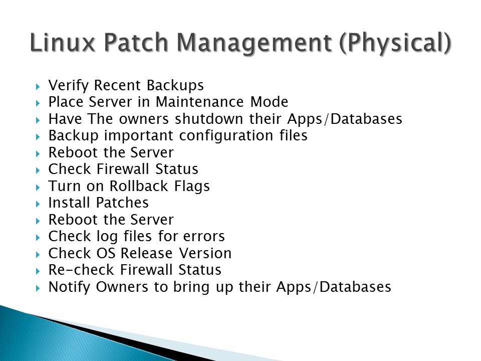 Linux Patch Management - ShebangLinux Linux Patch Management - ShebangLinux